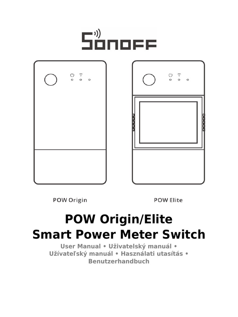 Sonoff POW Origin & Elite | PDF