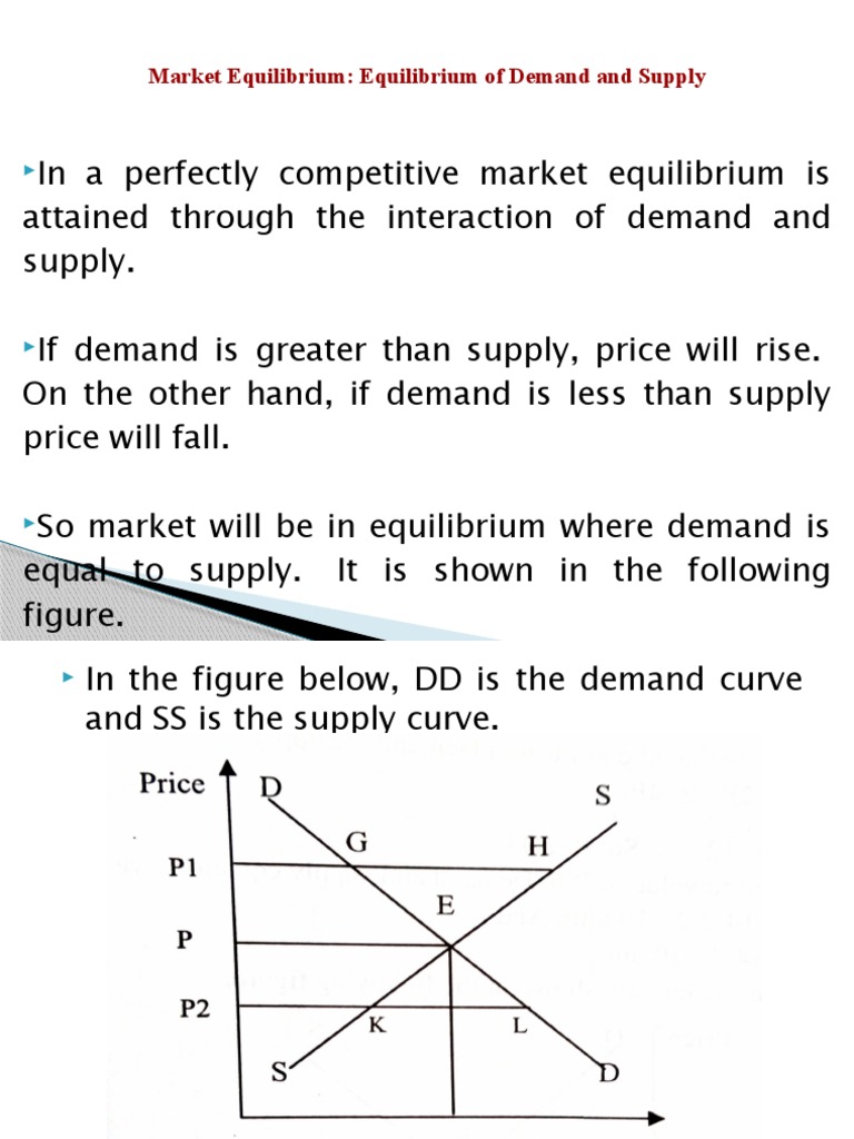 Market Equilibrium 1 | PDF | Economic Equilibrium | Demand