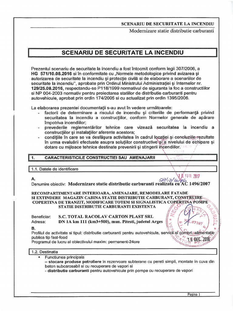 Exemplu - Scenariu Statie Carburanti | PDF