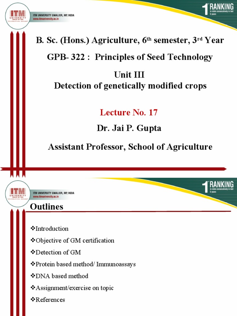 Detection Of Genetically Modified Crops Pdf