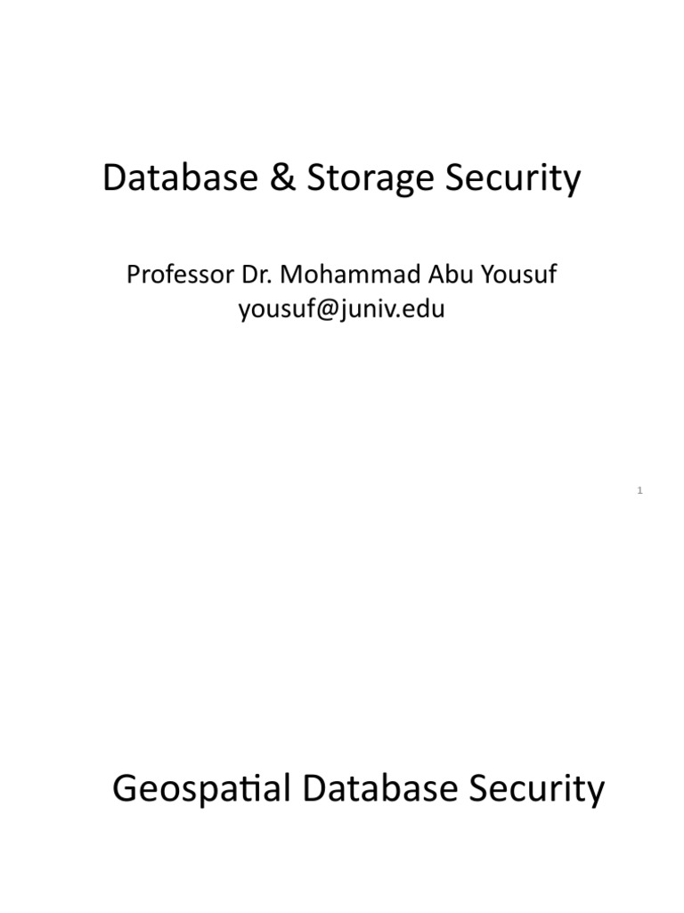 Lecture 11 - Database Security | PDF