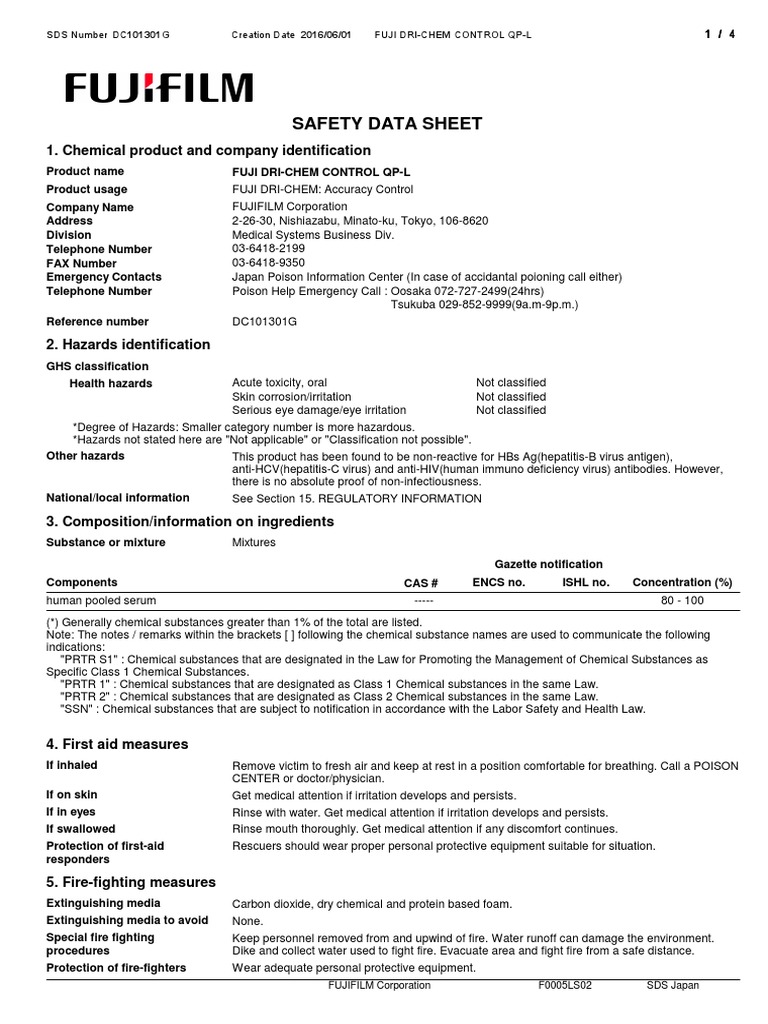 FUJI DRI-CHEM Control QP-L | PDF