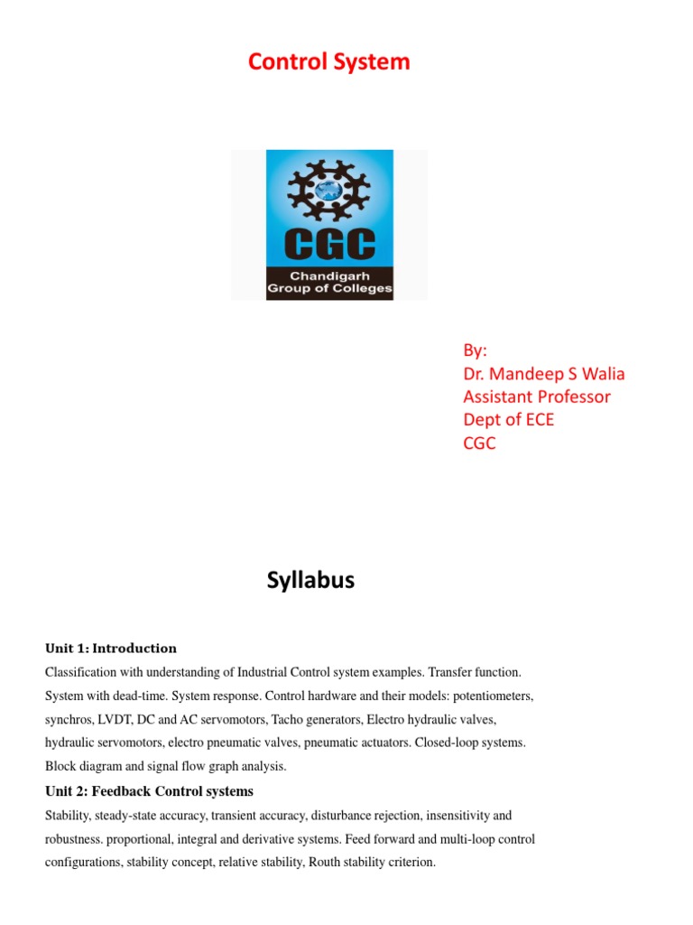 Control System Unit A | PDF | Computers | Technology & Engineering
