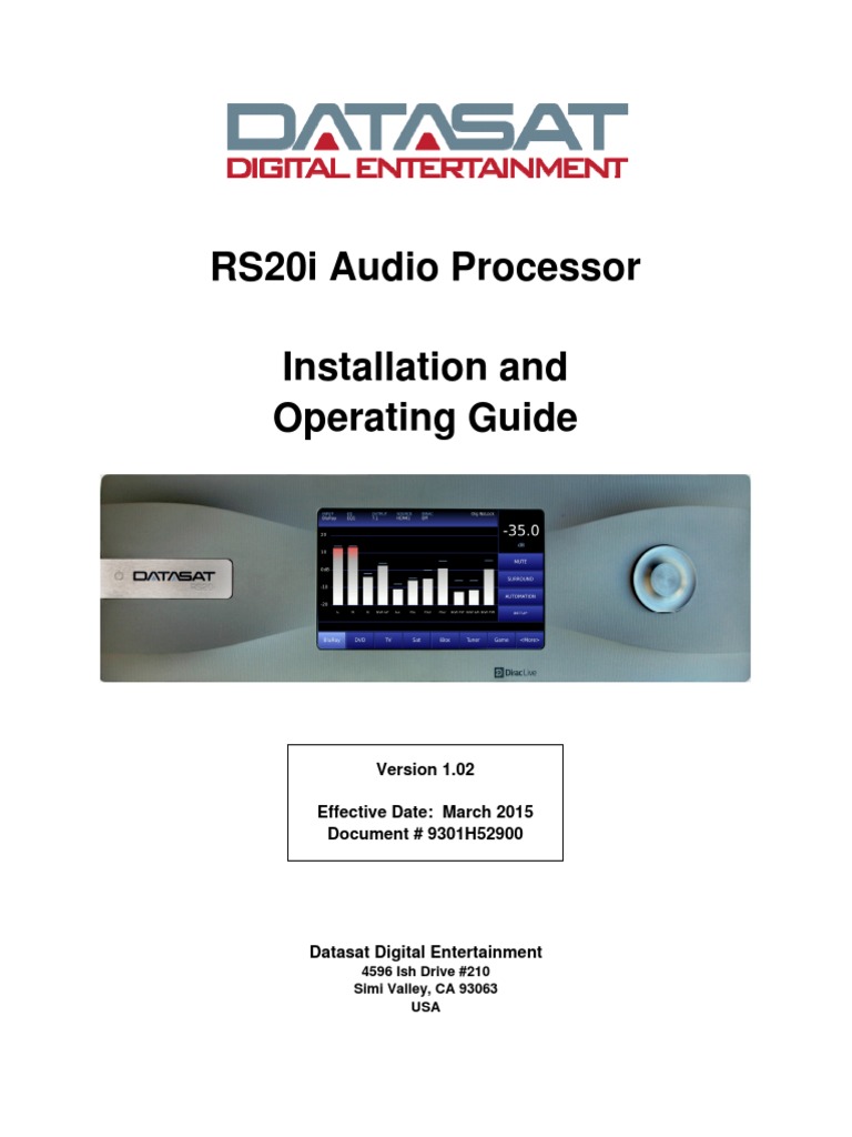 TM-H529 V1.02 RS20i User Guide | PDF