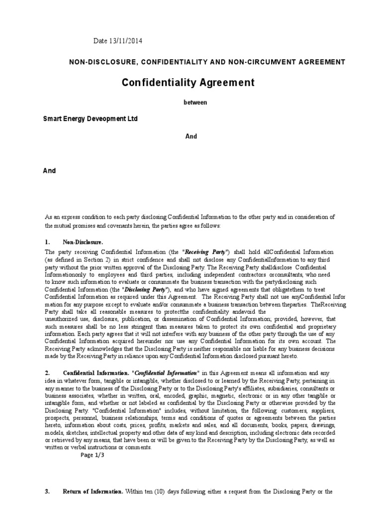 NDA2 | PDF | Legal Remedy | Breach Of Contract
