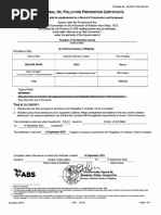 International Oil Pollution Prevention Certificate | PDF