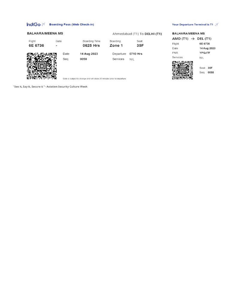 Boarding Pass | PDF