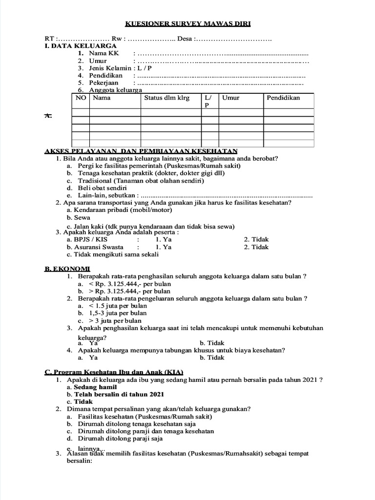 kuesioner-smd-2 | PDF