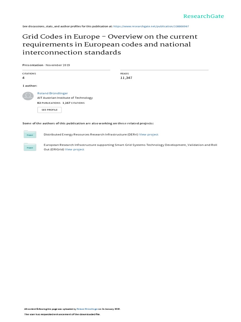 European Grid Codes Overview | PDF