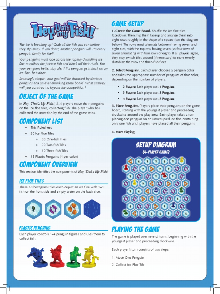 Hey Thats My Fish Rulebook | PDF