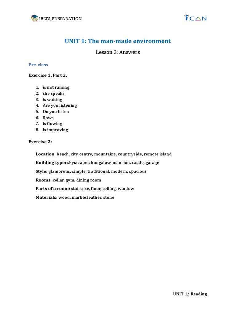 Prep - U1 L2 - Key | PDF