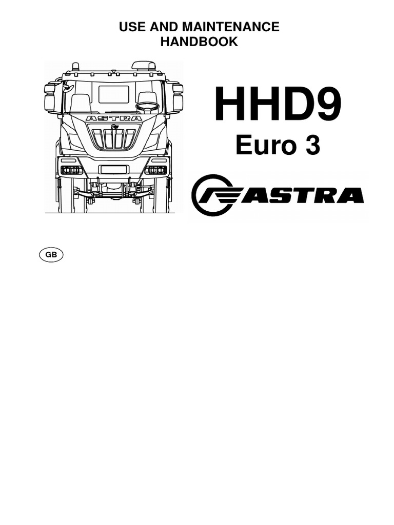 Astra Hhd9 Euro 3 Use and Maintenance Handbook | PDF | Technology ...