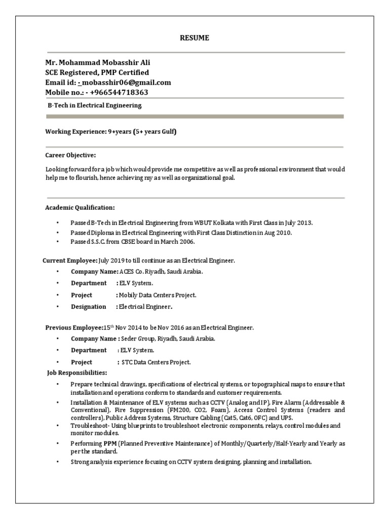 Mobasshir ELV | PDF | Technology & Engineering