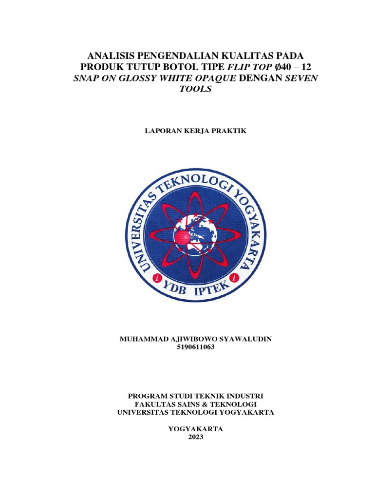 Laporan Kerja Praktik Metode Seven Tools | PDF