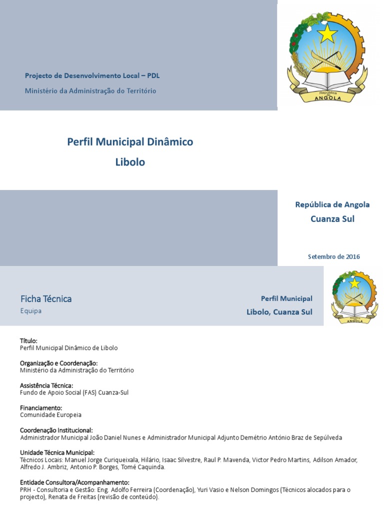 Apresentação FAS Libolo - 160926 | PDF