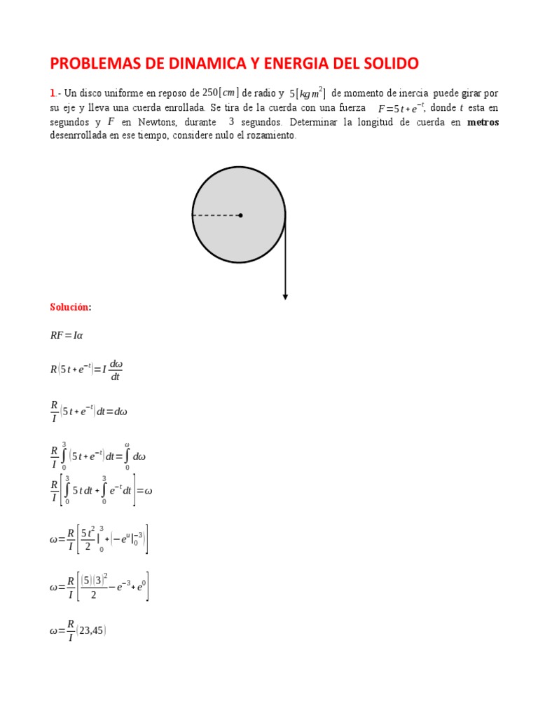 Prob Sol Din | PDF | Física Aplicada e Interdisciplinaria | Cantidad