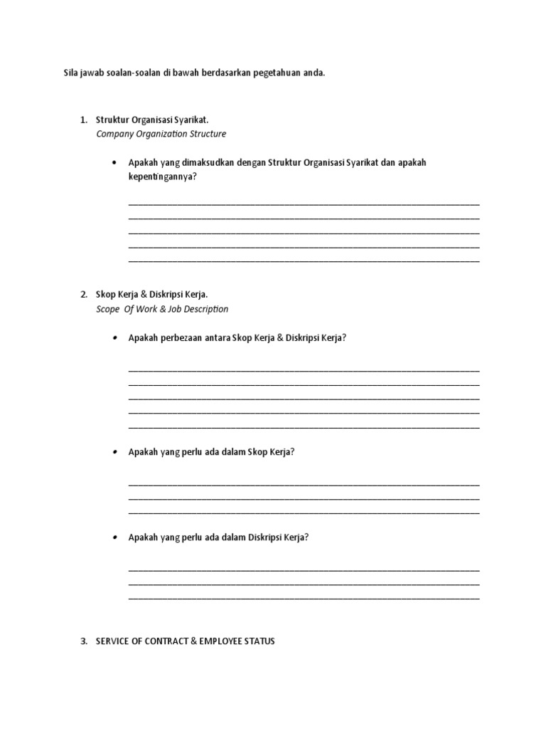 Soalan Temuduga HR | PDF