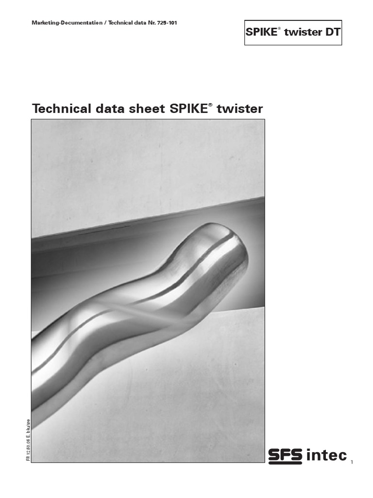 TD SPIKE Twister DT XX en | PDF | Physical Sciences | Structural Engineering
