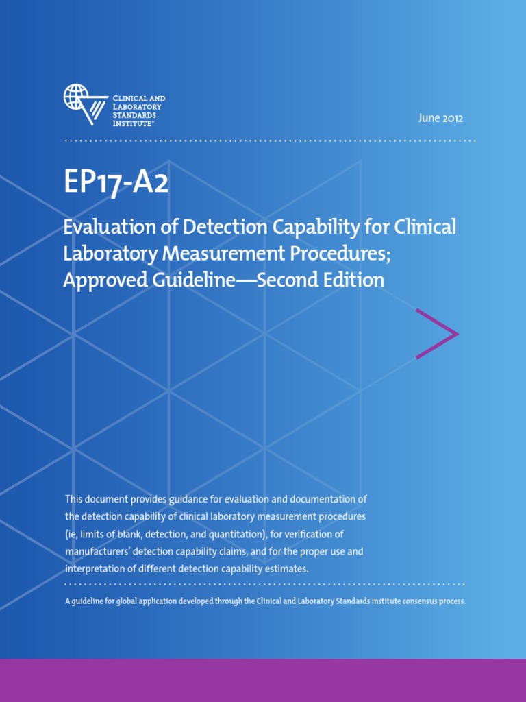 Evaluation of Detection Capability For Clinical Laboratory Measurement ...