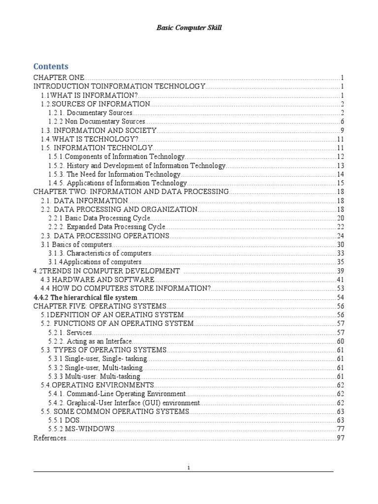 Introduction To Computer | PDF | Information | Operating System