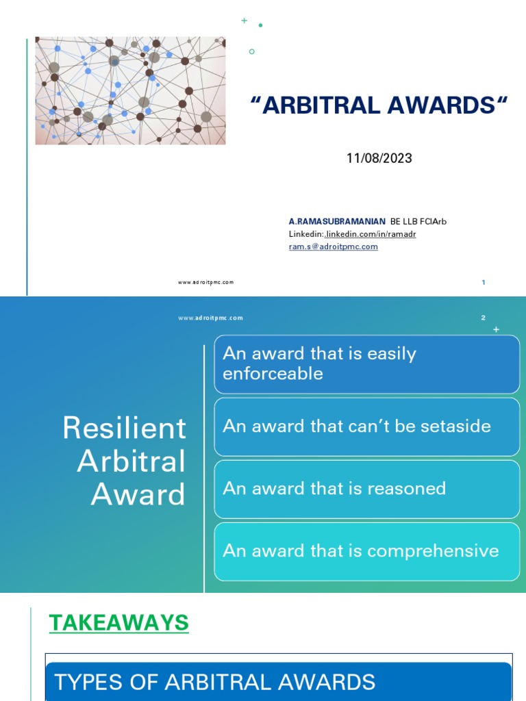 Arbitral Awards | PDF