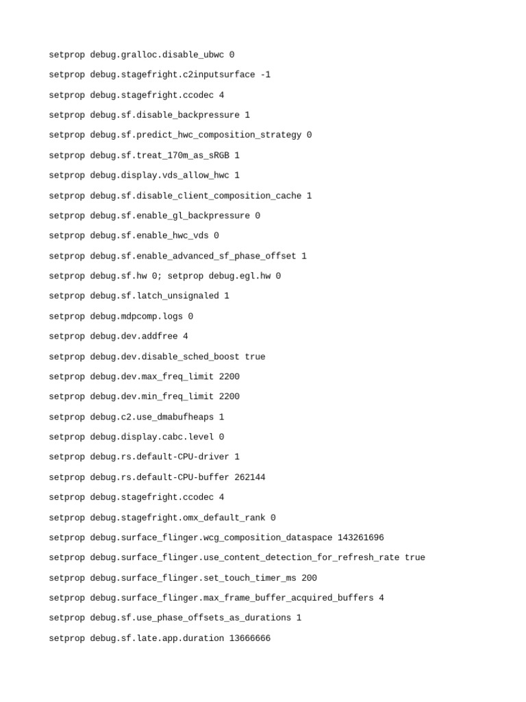 Setprop Redmagic 8 Pro | PDF
