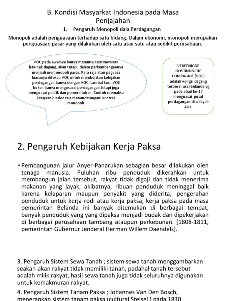 Pengaruh Kerja Paksa di Masa Penjajahan | PDF | Sejarah