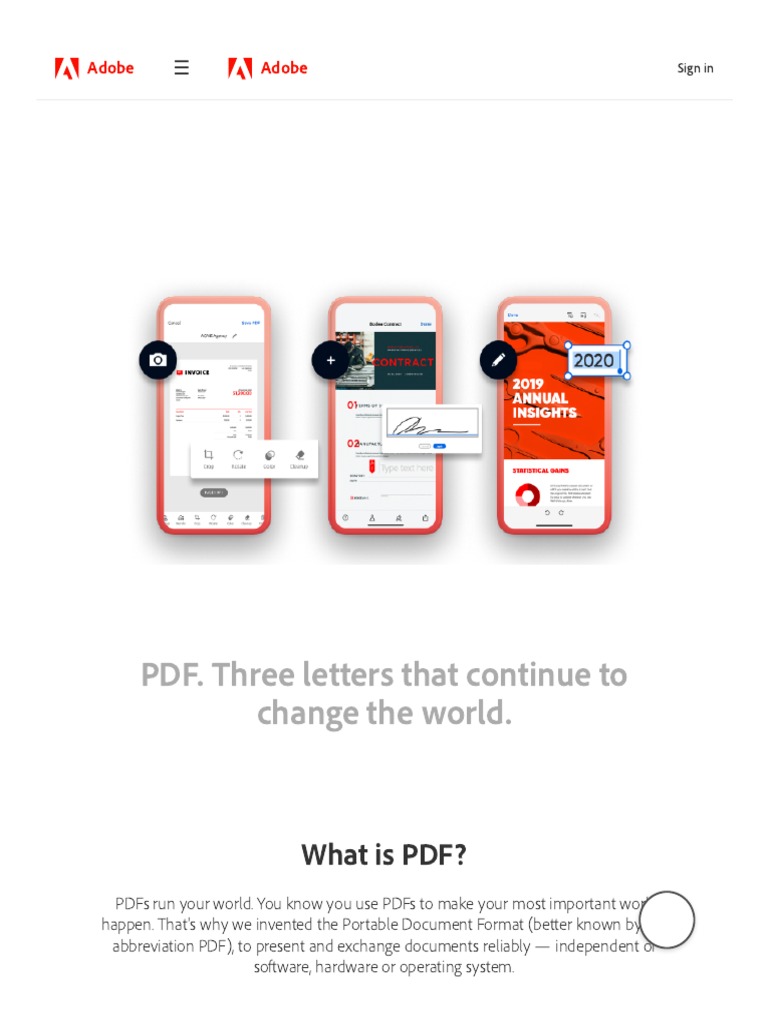 What Is A PDF - Portable Document Format - Adobe Acrobat | PDF | Information Technology | Computing