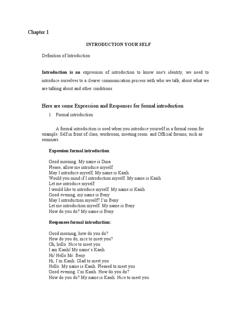 Chapter 1. Introduction Your Self-1 | PDF