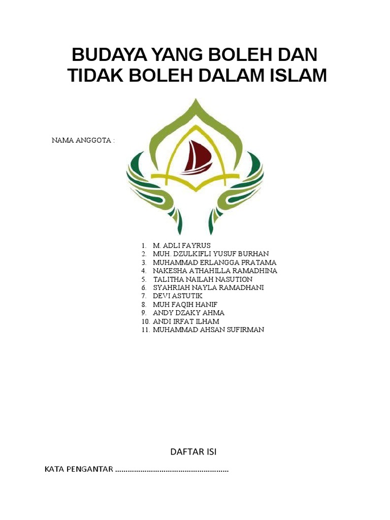 Budaya Dalam Islam: Boleh dan Tidak Boleh | PDF