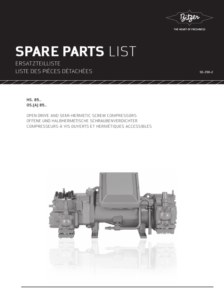 Spare Parts Os 85 - Hs 85 | PDF