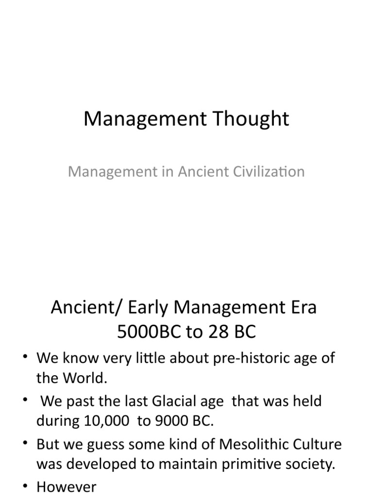 Ancient Management Practices Overview | PDF | Ancient Greece | Roman Empire