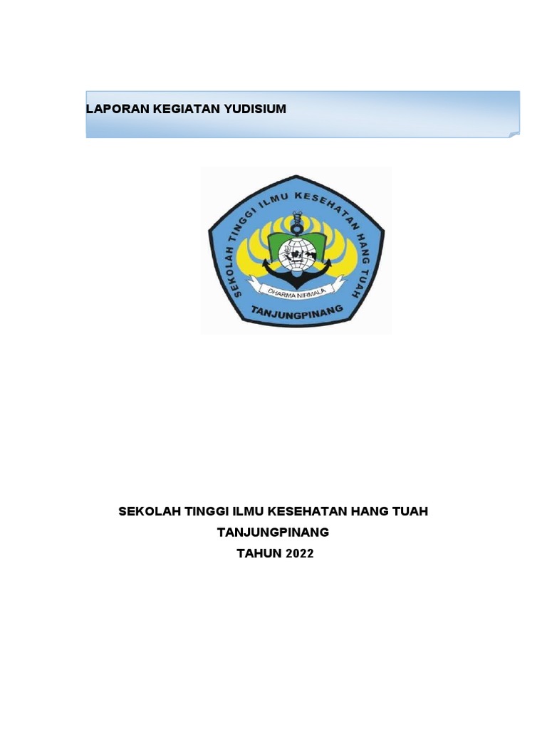 Laporan Kegiatan Yudisium 2022 | PDF