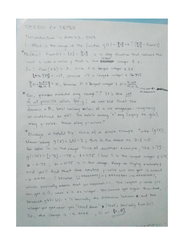 Reviewer in Basic Calculus | PDF