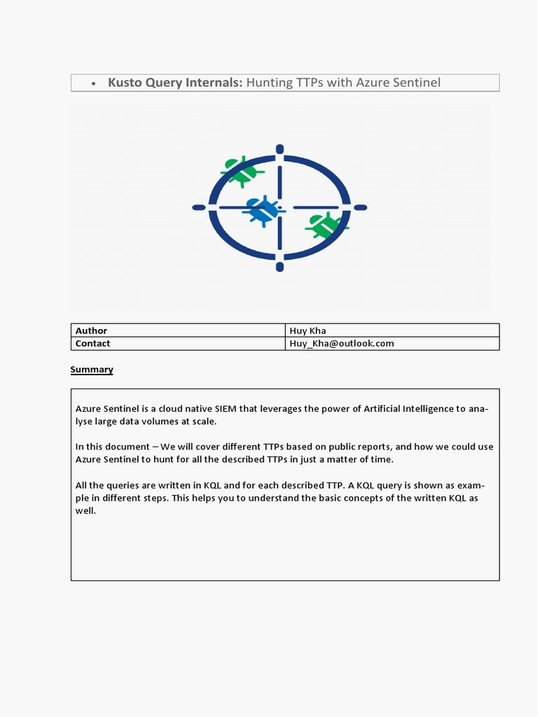 Kql Internals Sentinel Pdf Windows Registry Command Line Interface