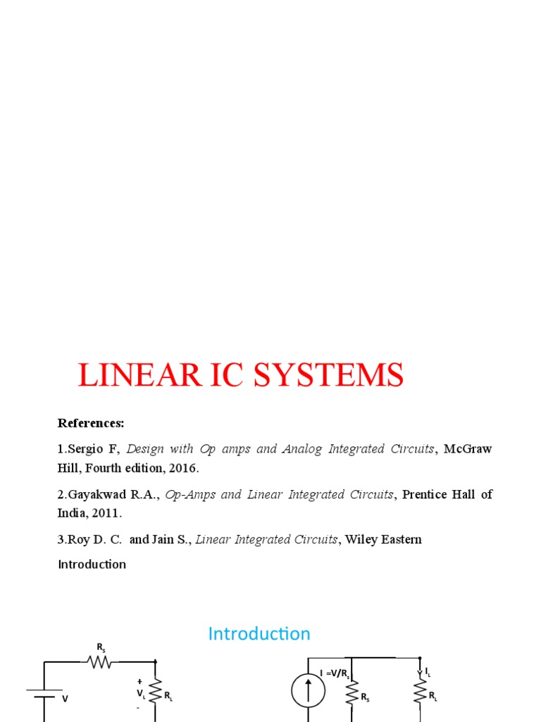 Lic Combined Slides | PDF | Operational Amplifier | Electronic Engineering