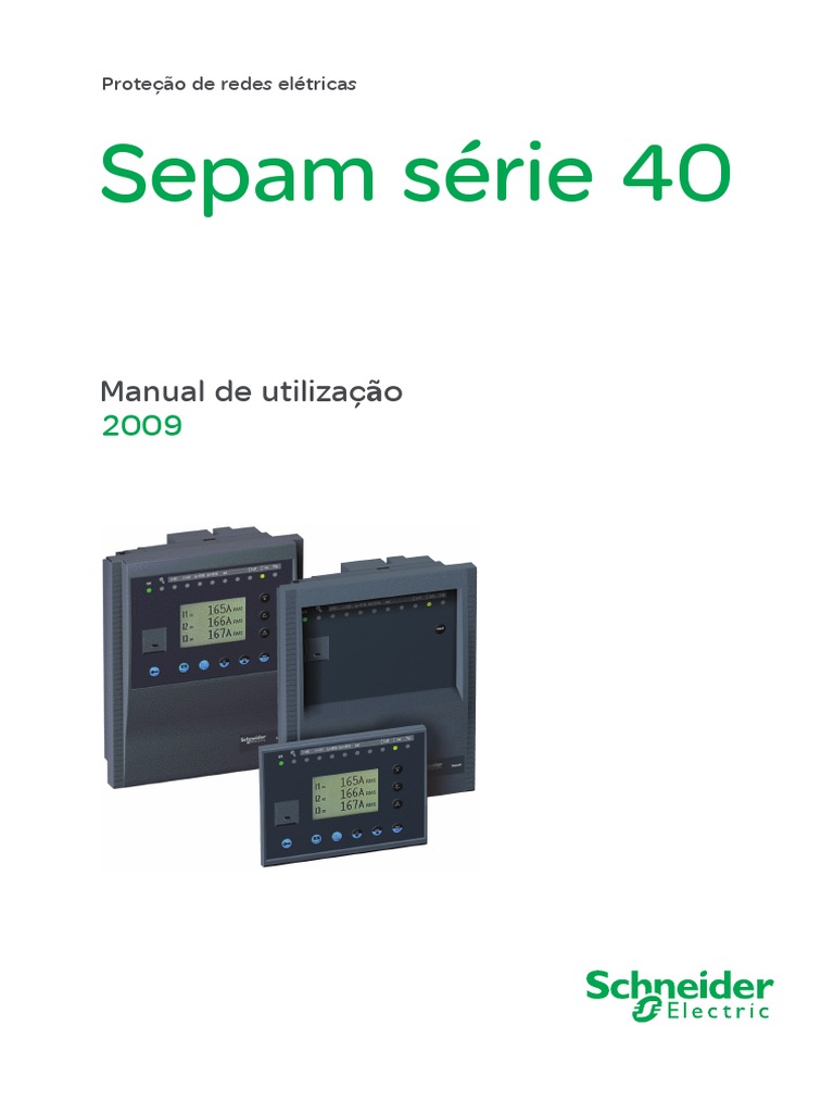 Sepam Serie 40 - Manual de Utilização | PDF | Energia elétrica ...