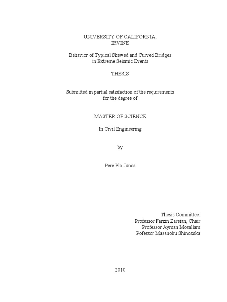 Behavior of Typical Skewed and Curved Bridges | PDF | Spectral Density ...