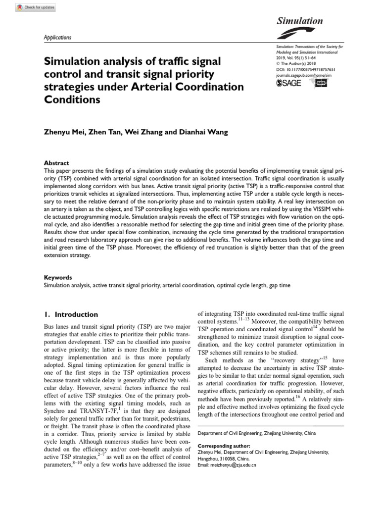 VIsVAP Mei-Et-Al-2018-Simulation-Analysis-Of-Traffic-Signal-Control-And ... VIsVAP Mei-Et-Al-2018-Simulation-Analysis-Of-Traffic-Signal-Control-And ...