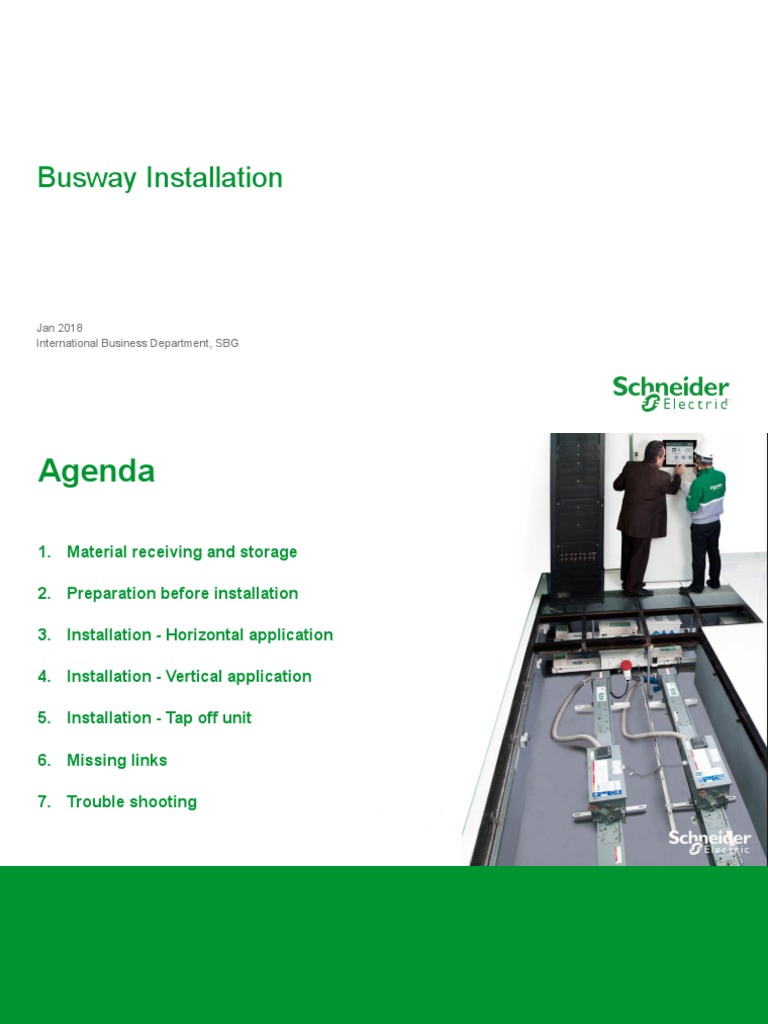 Schneider Busway Installation Final | PDF
