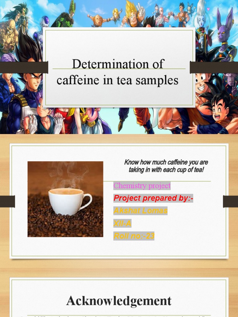 Determination of Caffeine in Tea Samples | Download Free PDF | Caffeine ...
