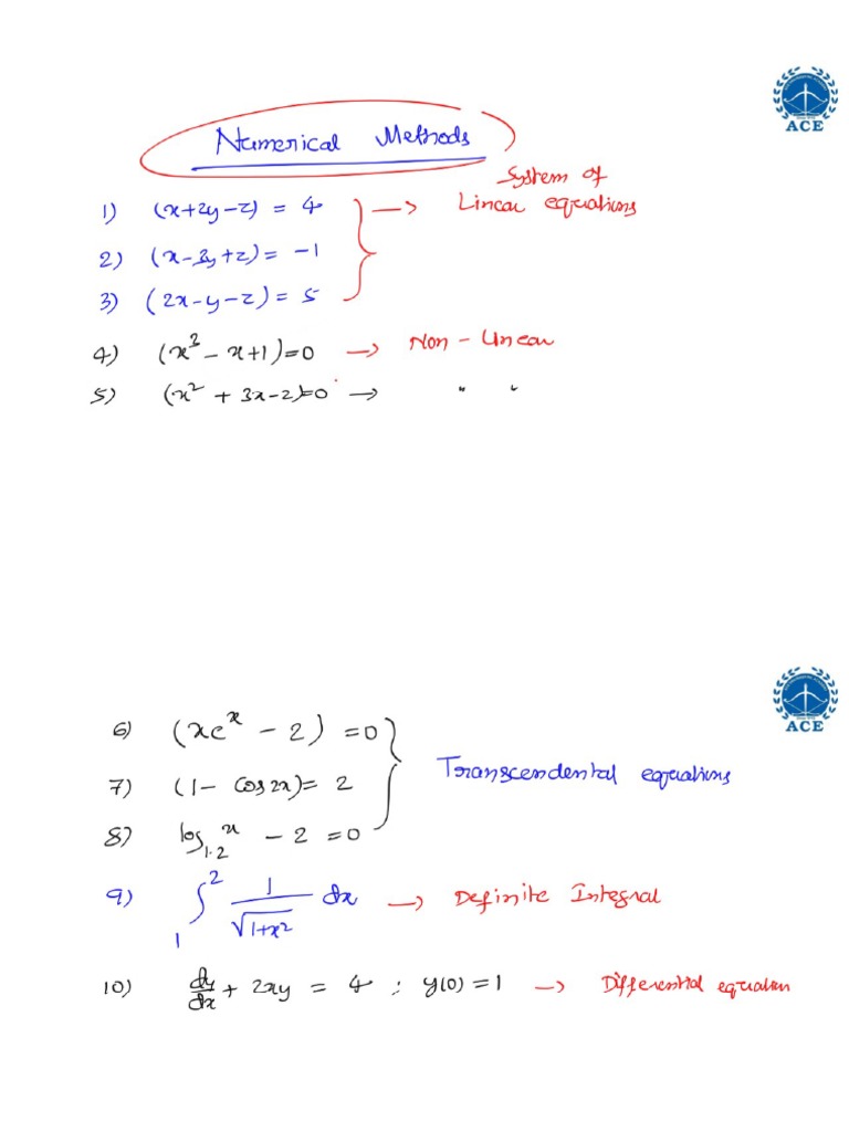 Numerical Methods | PDF