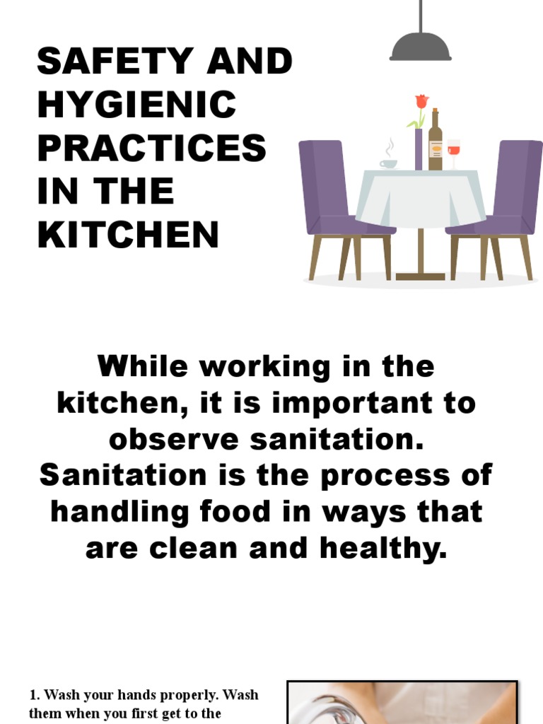 Safety & Hygienic Practices in The Kitchen | PDF | Home & Garden | Wellness