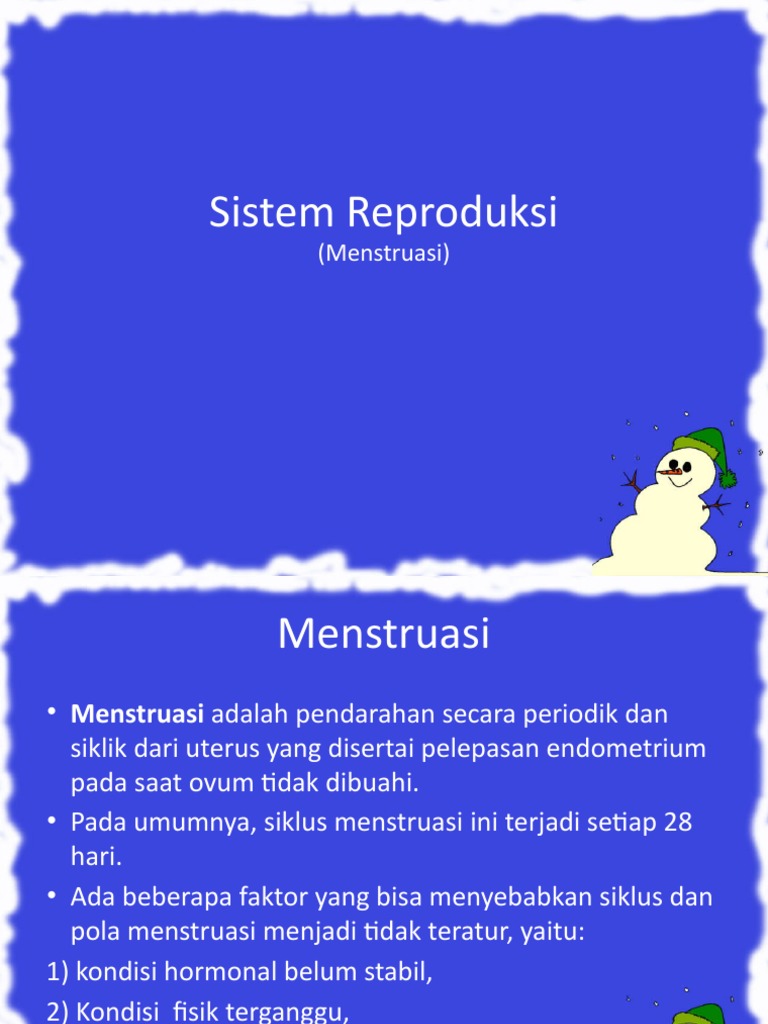 Sistem Reproduksi Ovulasi Menstruasi | PDF