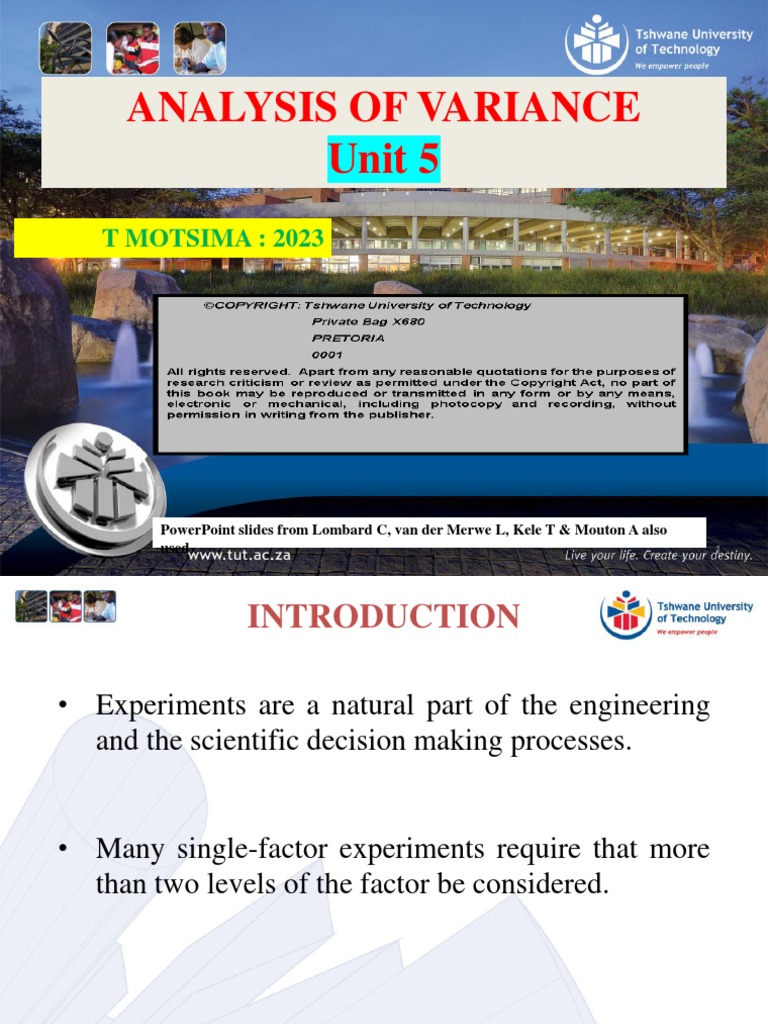ANOVA for Scientific Experiments | PDF | Analysis Of Variance | Mean Squared Error