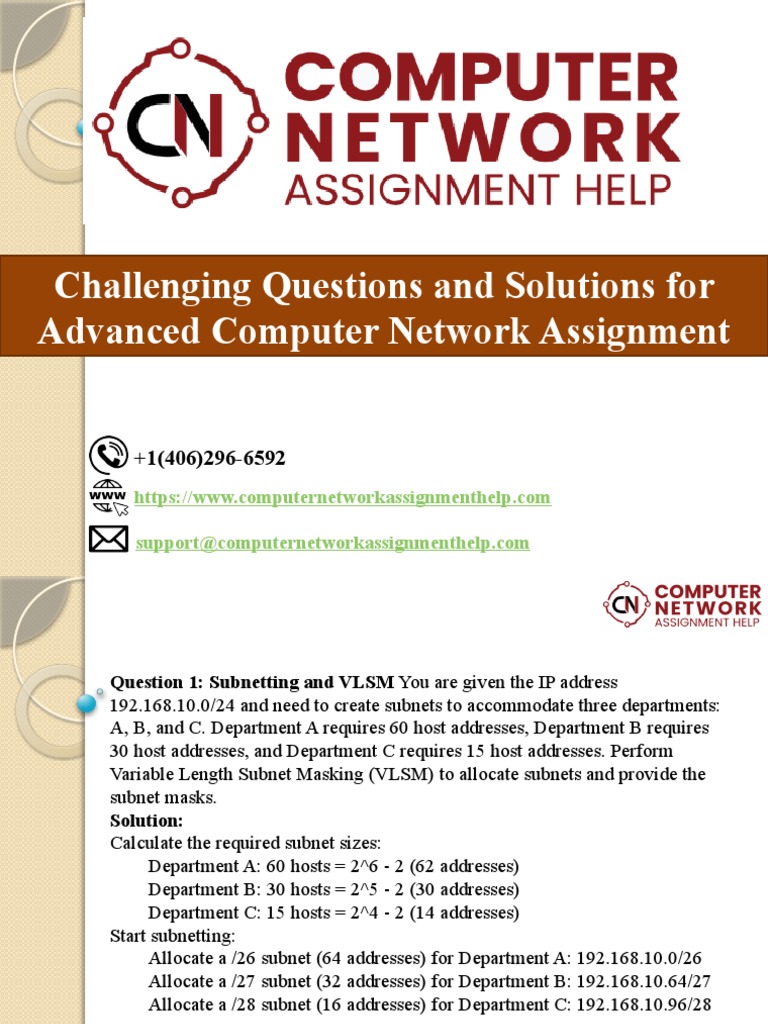 Computer Network Assignment Help | PDF | Router (Computing) | Routing