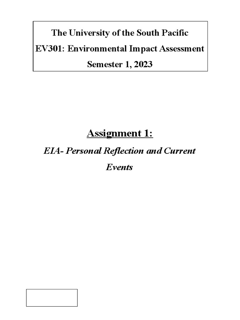 EV301 - Assignmnet 1 | PDF | Air Pollution | Environmental Impact ...