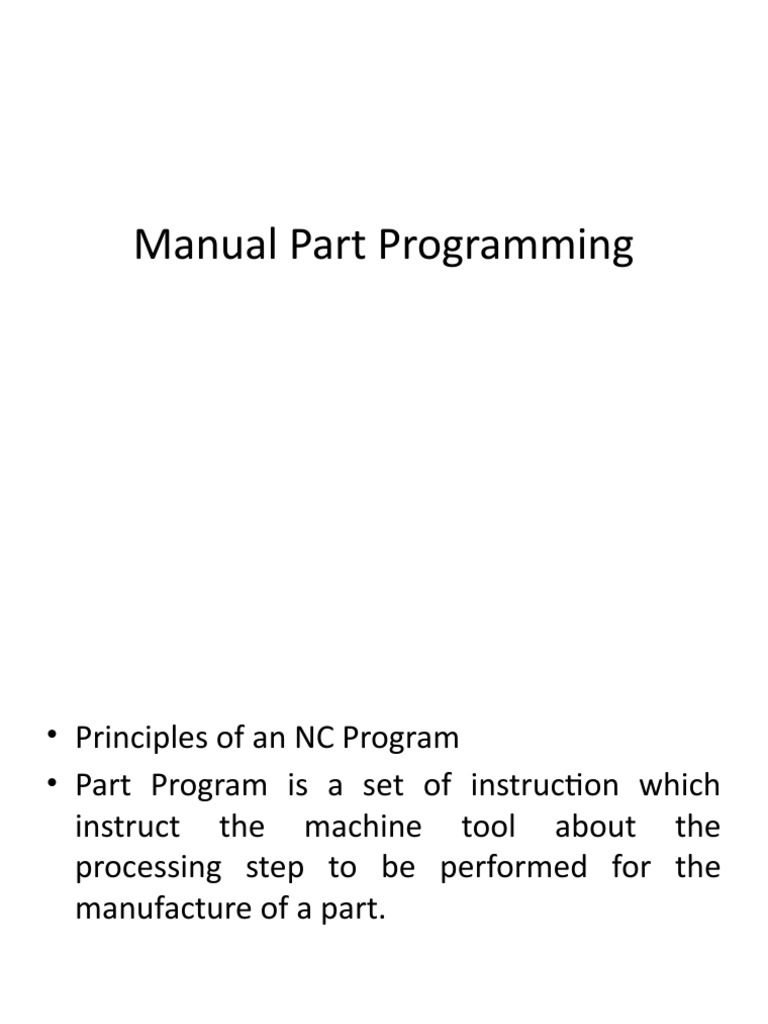 CHAPTER 8manual Part Programming | PDF | Drilling | Numerical Control