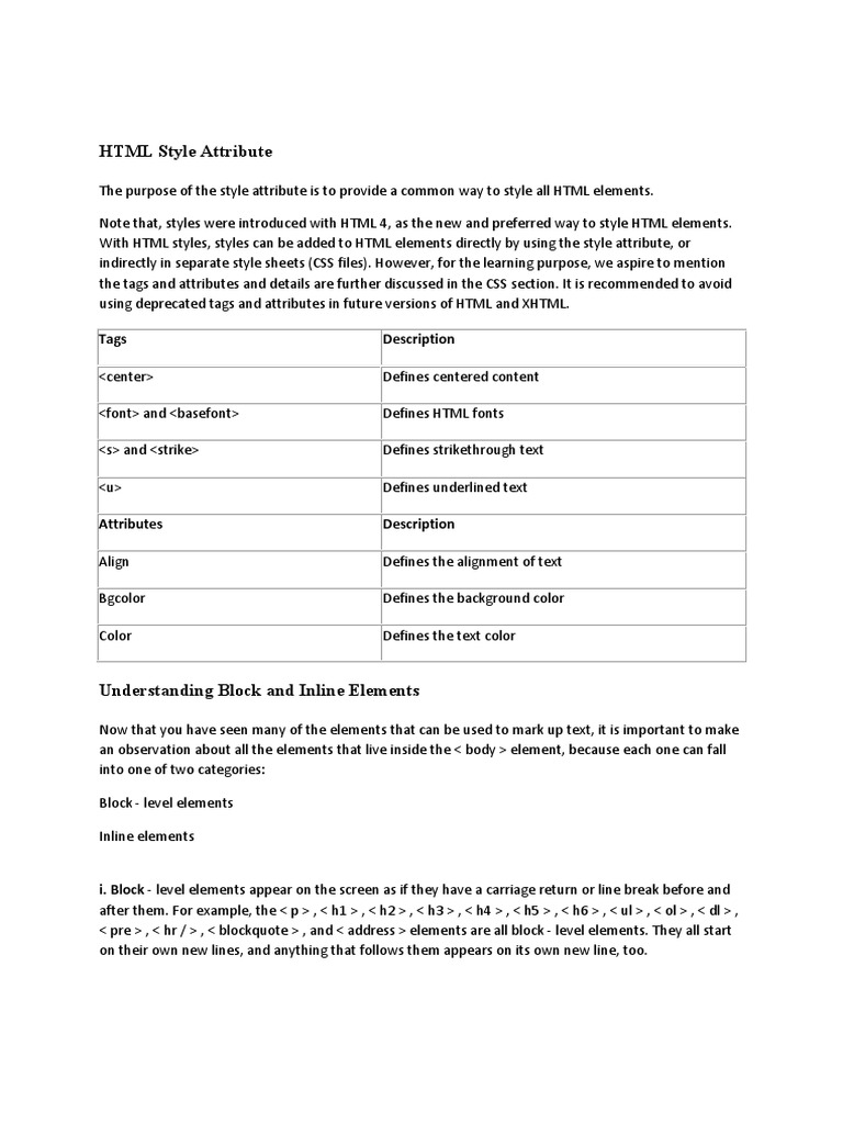 HTML 02 | PDF | Hyperlink | Html Element