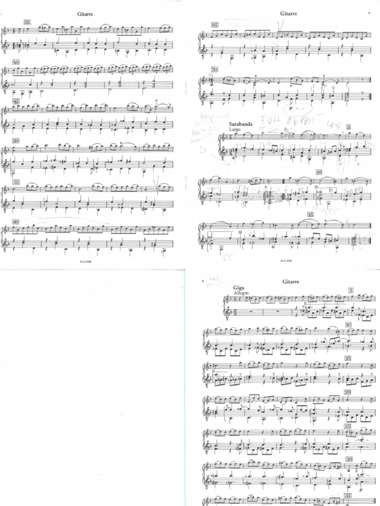 Corelli Violin Guitar Sonata1 | PDF